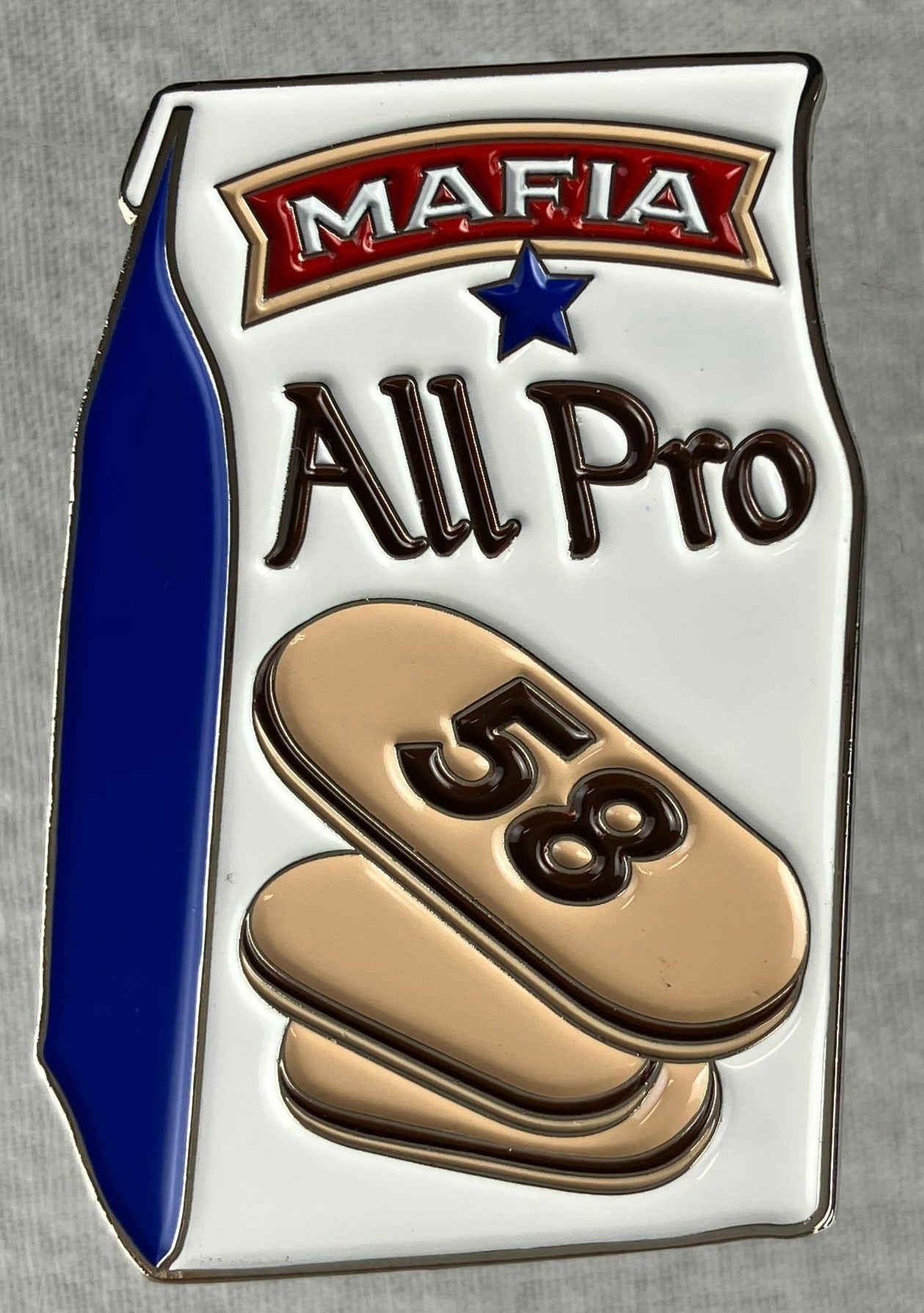 "ALL PRO" Milano Cookie Themed Enamel Pin – Mafia Pack
